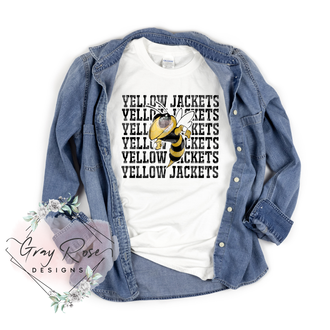 Yellow Jackets Stacked - OFA – grayrosedesigns